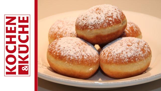 Flaumige Faschingskrapfen » süße Gerichte & Speisen